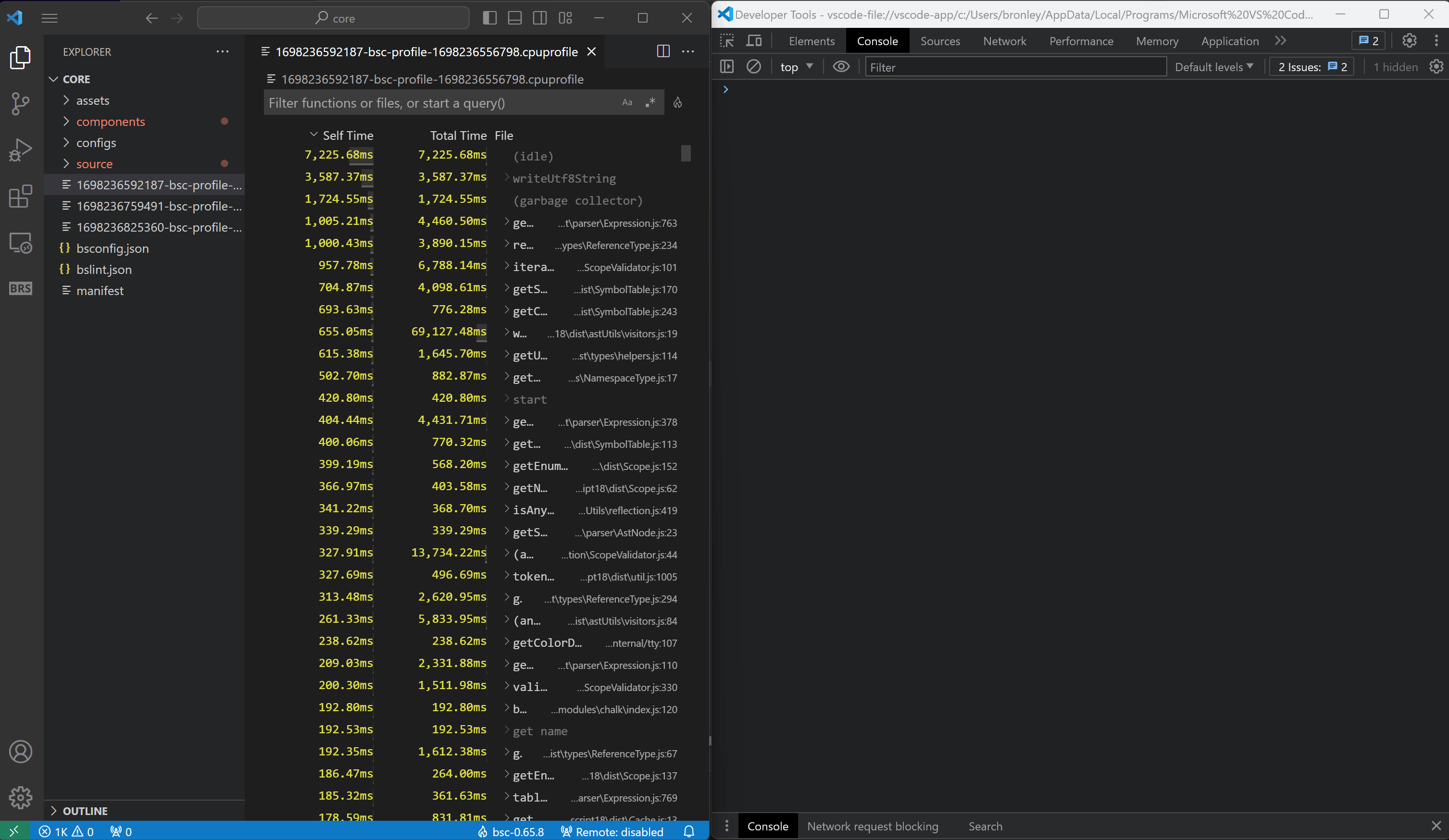 Opening Multiple Large Cpuprofile Files Seems To Crash The Webview · Issue 152 · Microsoft