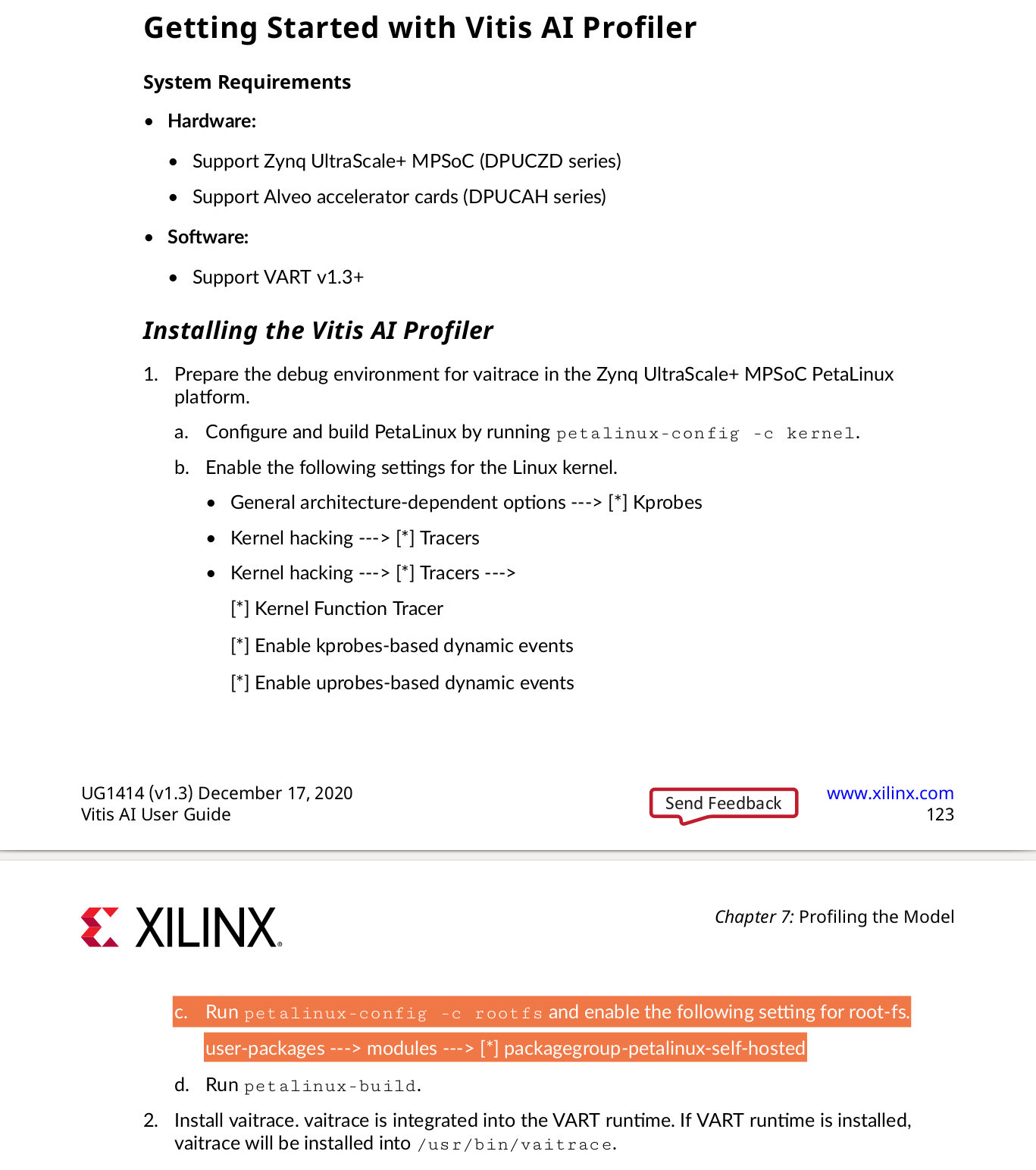 Vitis AI Profiler environment problem in platform setting · Issue #354 · Xilinx/Vitis-AI · GitHub