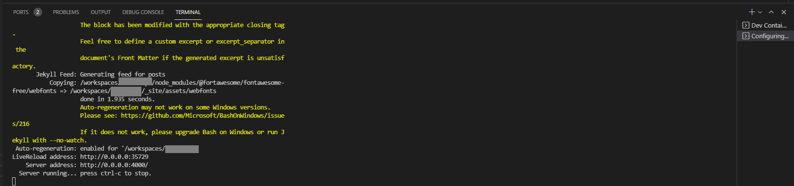 postCreateCommand invalid Terminal width · Issue #5688 · microsoft/vscode-remote-release · GitHub