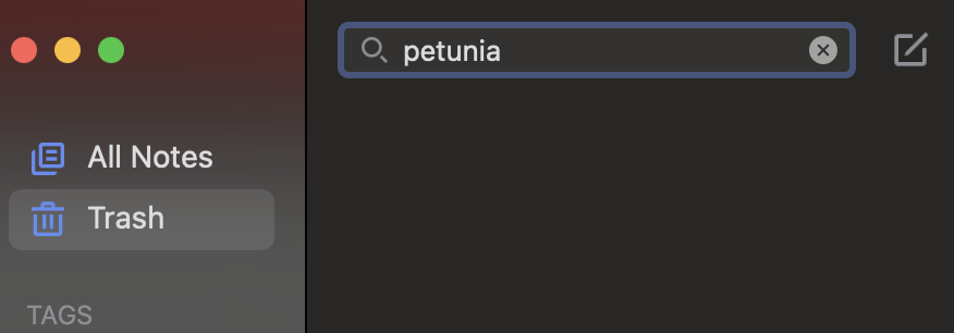 Search in Trash Does not Show Results · Issue #3079 · Automattic/simplenote-electron · GitHub
