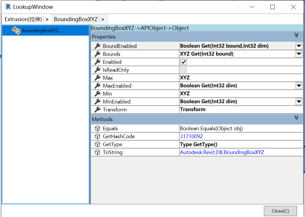 Problem when snoop to boudingbox element · Issue #9 · weianweigan/RevitLookupWpf · GitHub