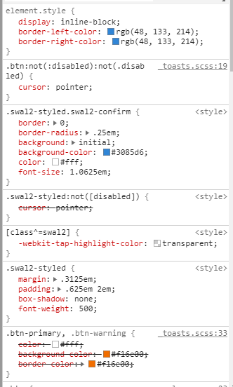 customClass on buttons doesn't work · Issue #1744 · sweetalert2 ...