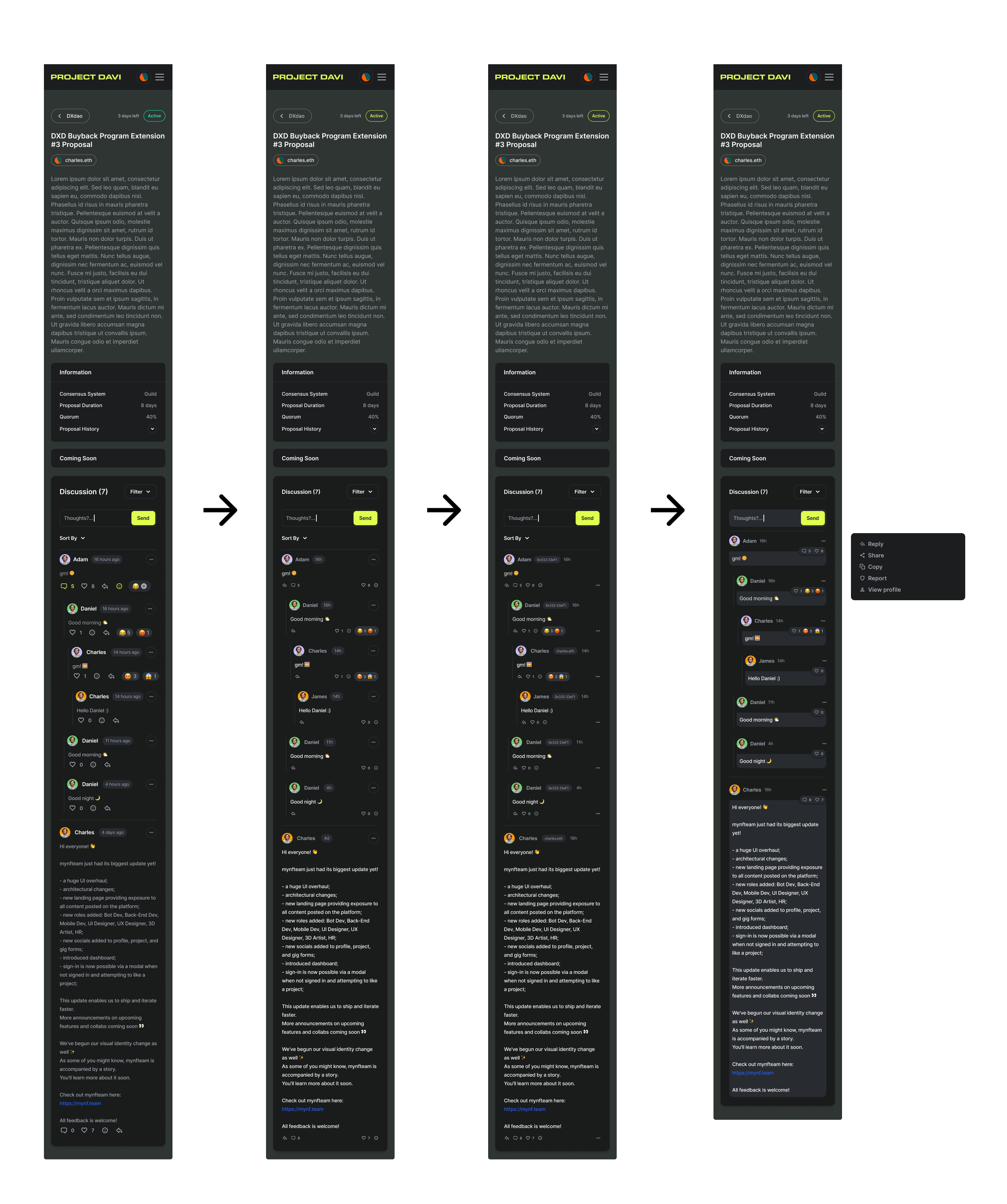 Design - Social chat MVP - Mobile view · Issue #417 · DXgovernance/DAVI · GitHub