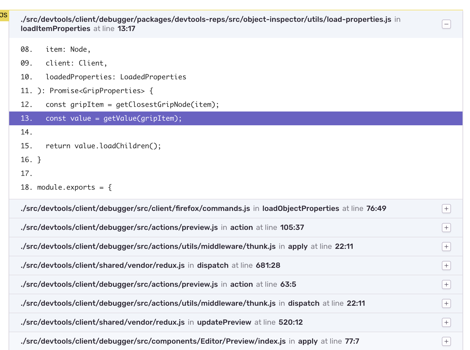 [Debugger] loadChildren · Issue #501 · replayio/devtools · GitHub