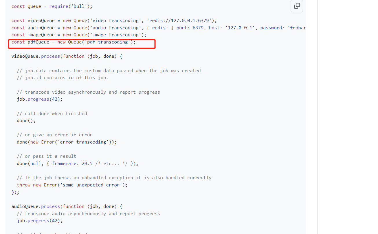I followed the guide but does not working in my env · Issue #2424 · OptimalBits/bull · GitHub