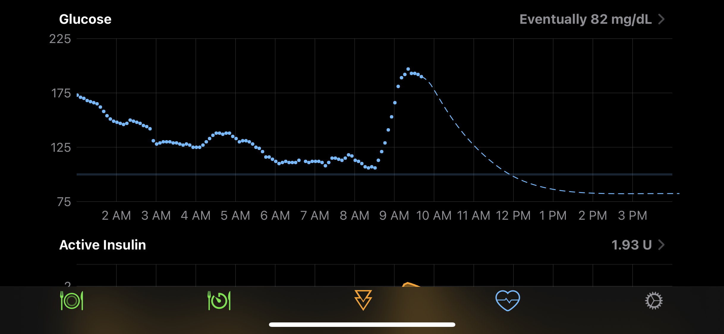 Message on bolus rec screen incorrectly references safety limit when prediction is above limit ...