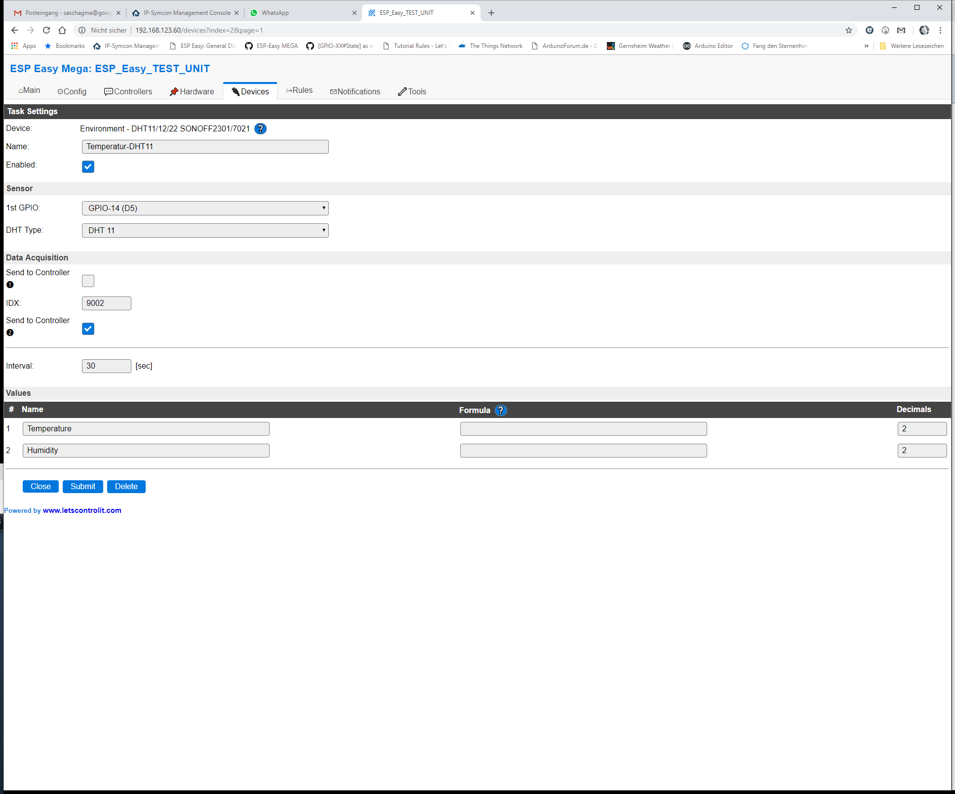 DHT11 does not show decimal values · Issue #1854 · letscontrolit/ESPEasy · GitHub