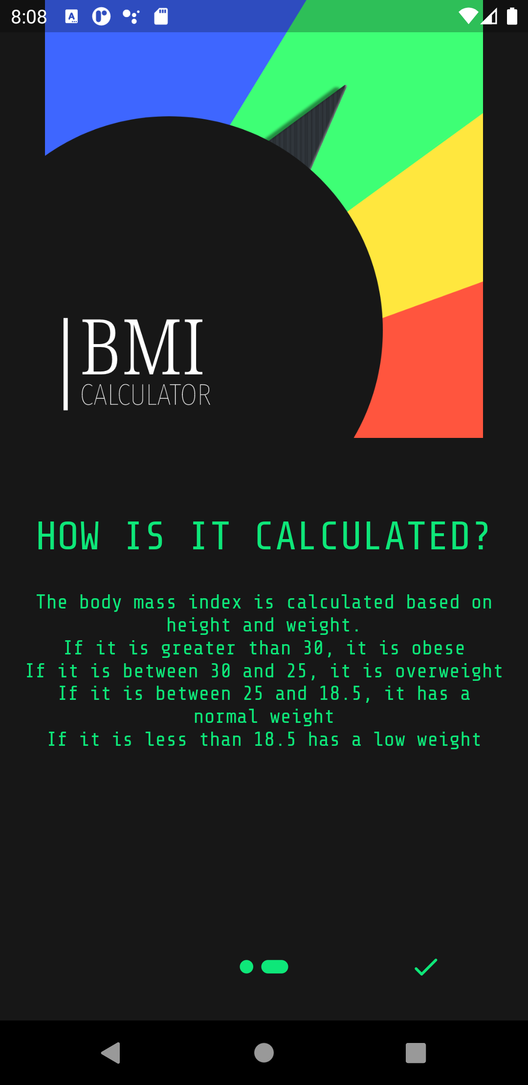 GitHub - UxxeR/BMI-calculator: BMI calculator made in Dart / Flutter.