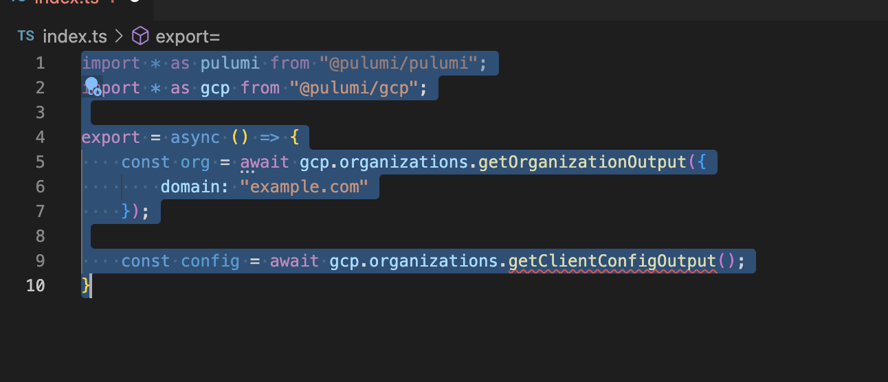 Some `get` functions are missing the `output` variant · Issue #1032 · pulumi/pulumi-gcp · GitHub