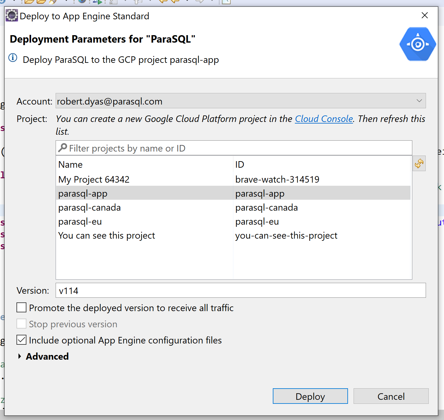 unauthorized projects showing up in my deploy list · Issue #3654 · GoogleCloudPlatform/google ...