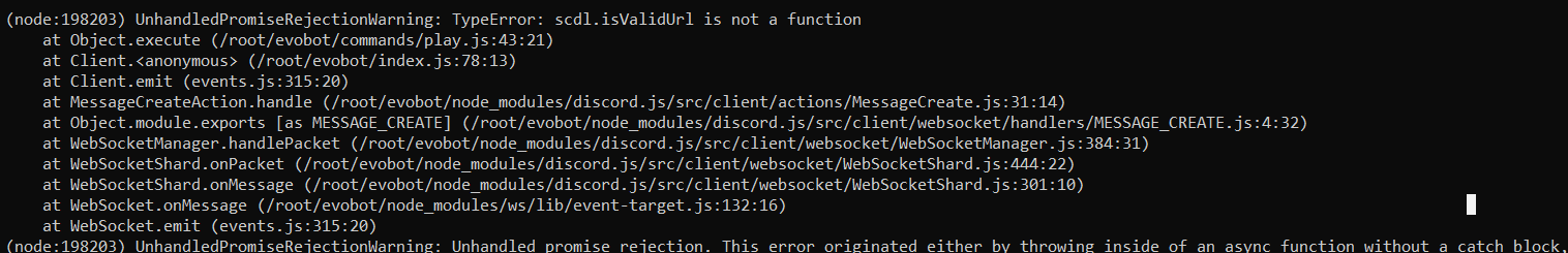 Error: Error parsing info: Unable to retrieve video metadata · Issue #266 · eritislami/evobot ...