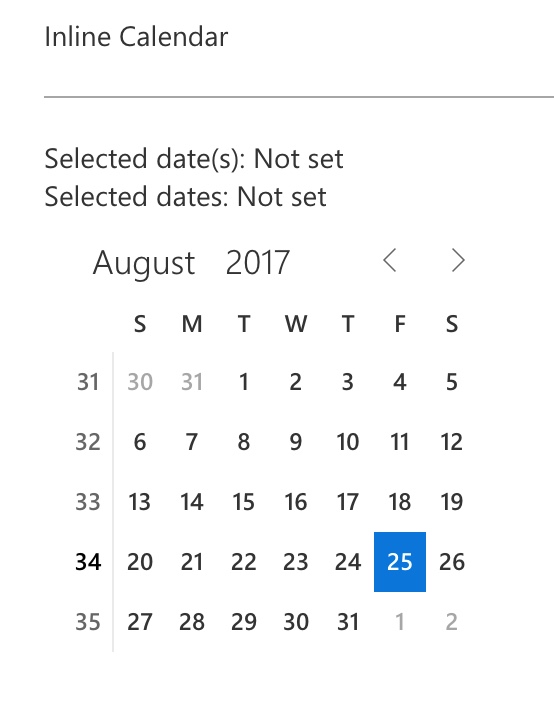 Calendar: Adding week numbers to calendar (option property ...