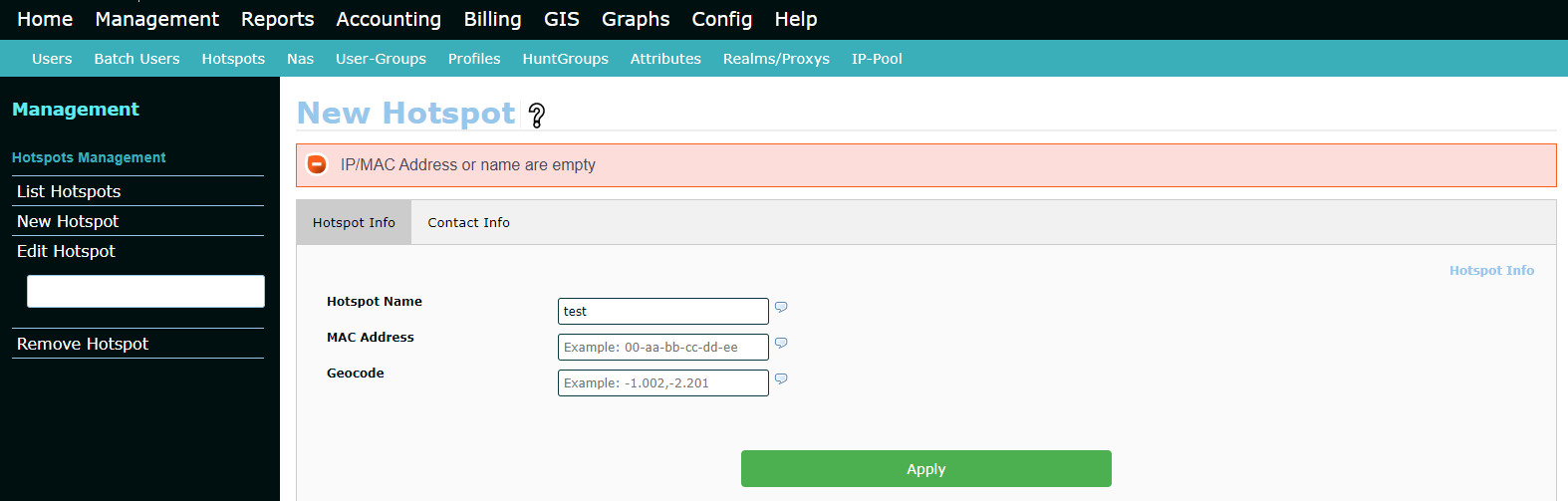 Can not add Hotspot in mng-hs-new.php · Issue #306 · lirantal ...