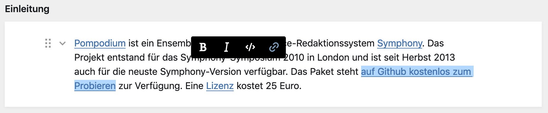 Enhancement: formatting menu positioning · Issue #63 · getkirby/editor · GitHub