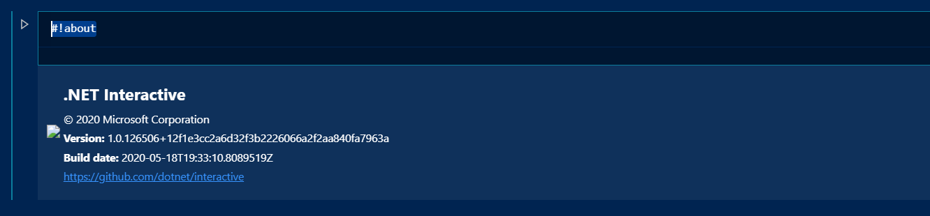 Image in !#about is broken · Issue #442 · dotnet/interactive · GitHub