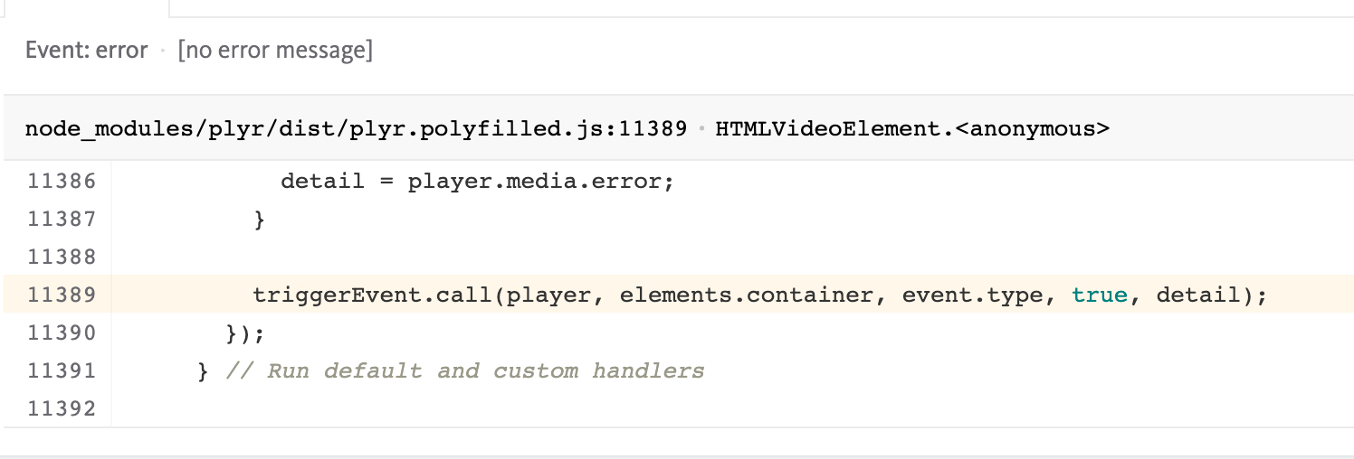 Event: error in triggerEvent.call · Issue #1623 · sampotts/plyr · GitHub