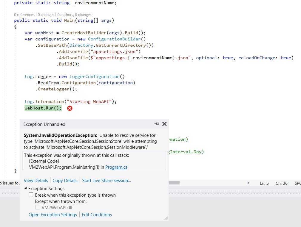 System.InvalidOperationException on Program.Main Method- Release 3.0 · Issue #478 · wangkanai ...
