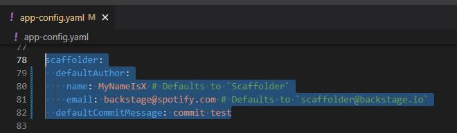 🐛 Bug Report: defaultCommitMessage doesn't work · Issue #19844 · backstage/backstage · GitHub