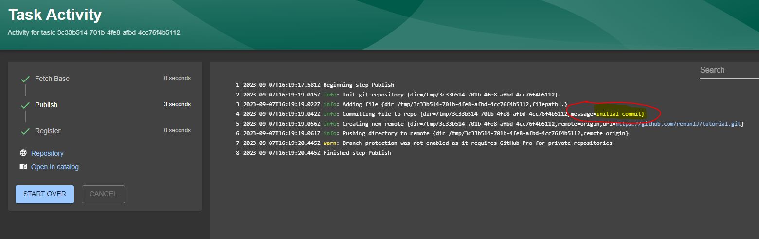 🐛 Bug Report: defaultCommitMessage doesn't work · Issue #19844 · backstage/backstage · GitHub