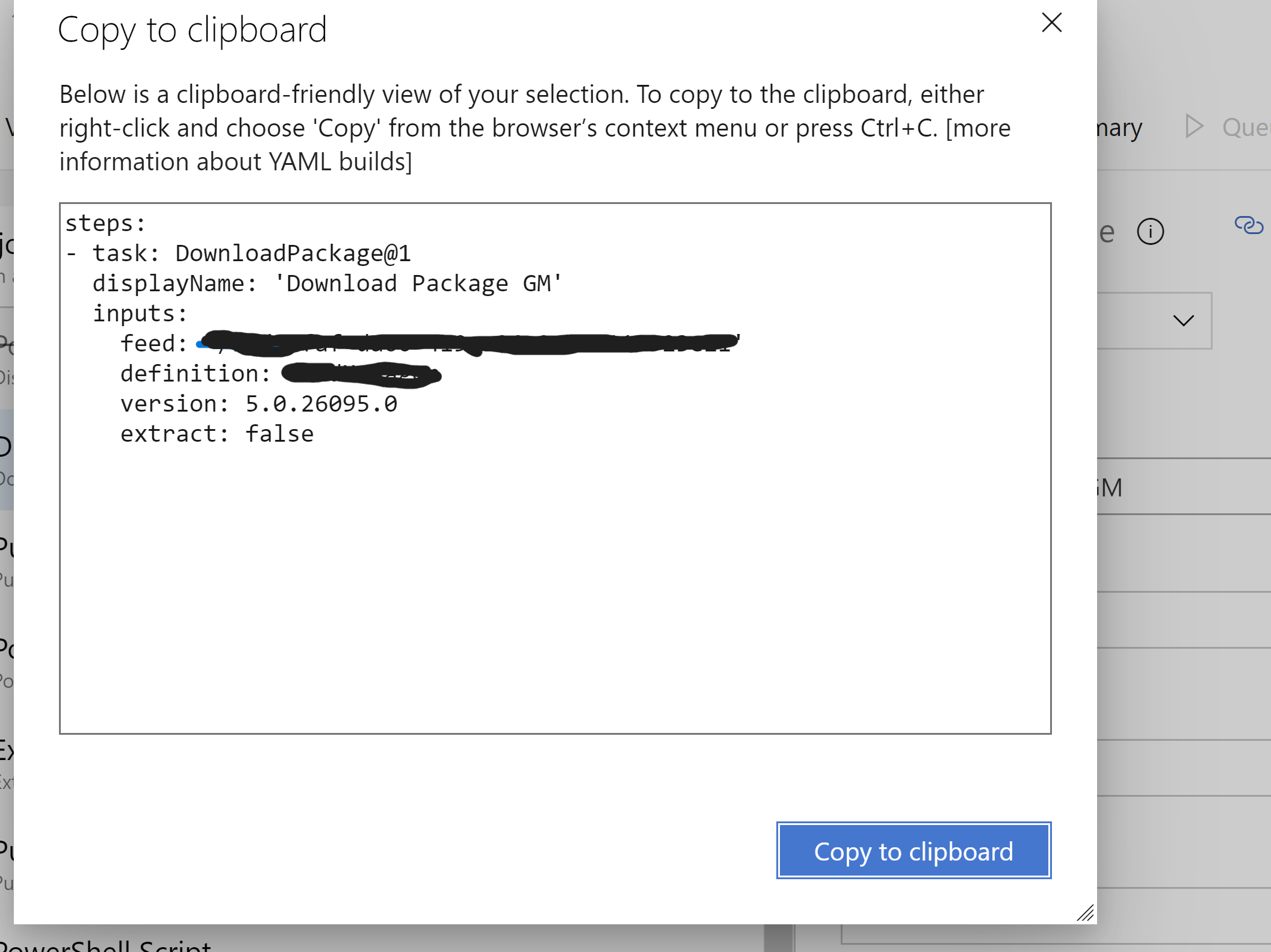 Task Downloadpackage Ui Cant Correctly Create Extract Option In Yaml · Issue 16739 1924