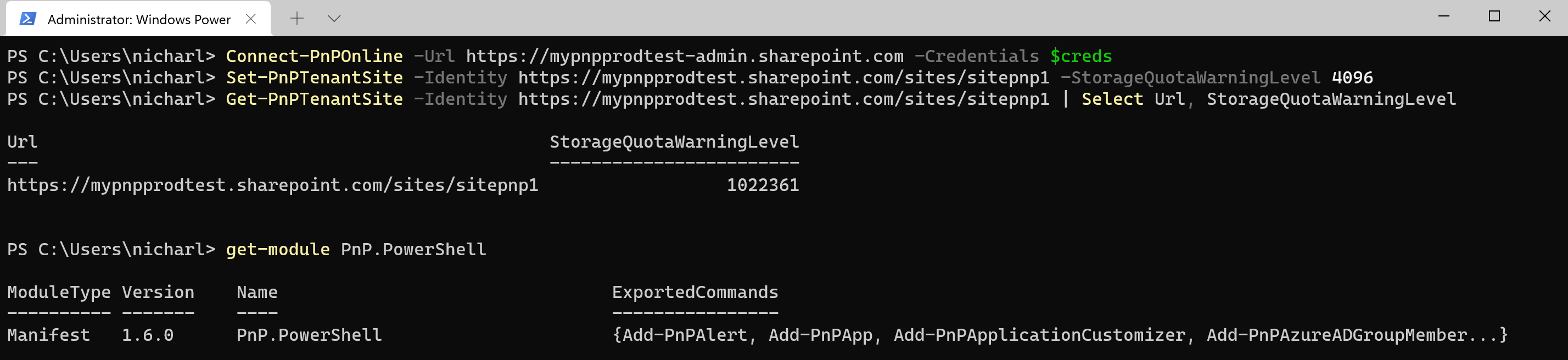 Set-PnPTenantSite Not setting value for StorageQuotaWarningLevel · Issue #795 · pnp/powershell ...