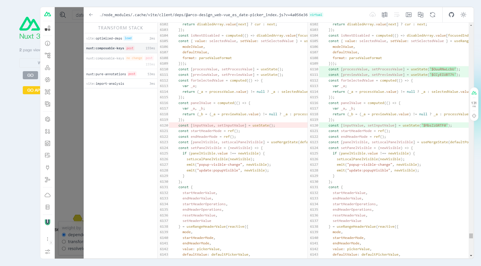 Nuxt3 DatePicker 无法正常使用 · Issue #2275 · arco-design/arco-design-vue · GitHub