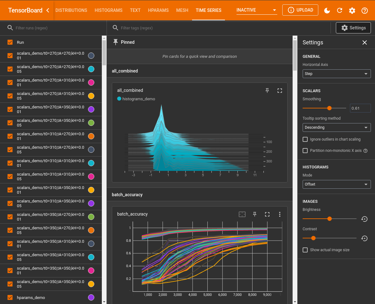 [Feature Request] Night Mode Toggle Option · Issue #1277 · tensorflow/tensorboard · GitHub