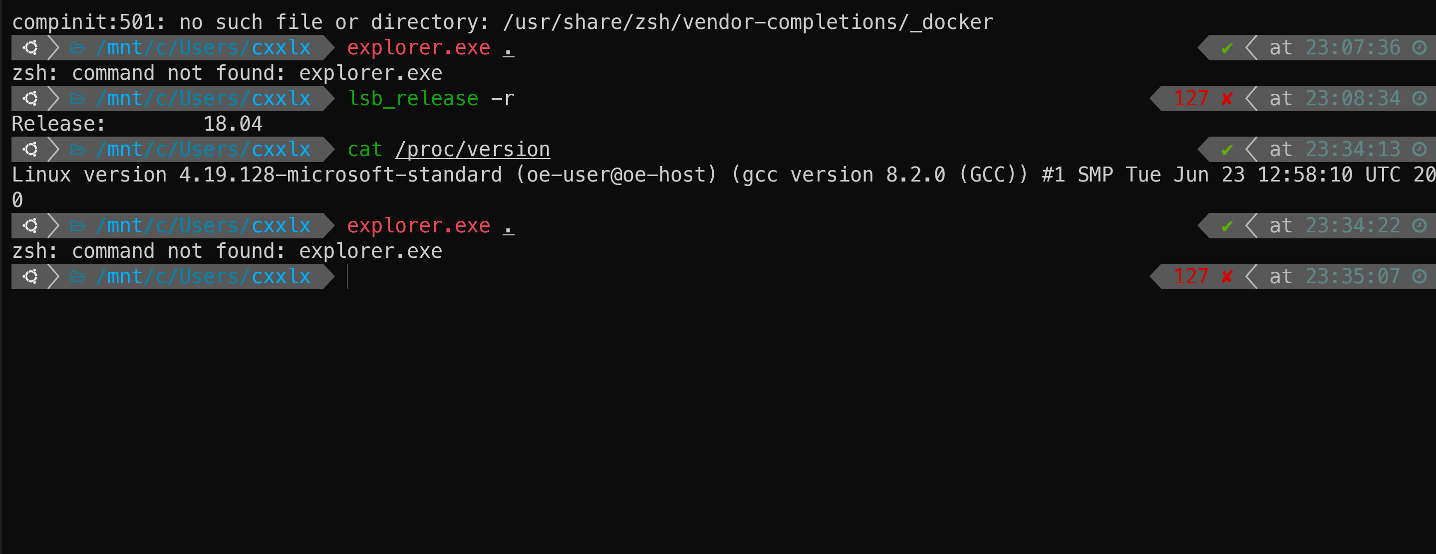 I Can`t Run Explorerexe When Import Ubuntutar To A New Computer · Issue 6343 · Microsoftwsl 