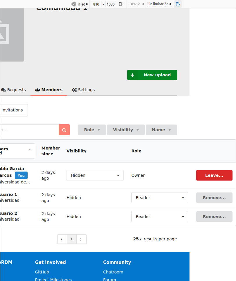 Tablet view is broken in the members view. · Issue #661 · inveniosoftware/invenio-communities ...