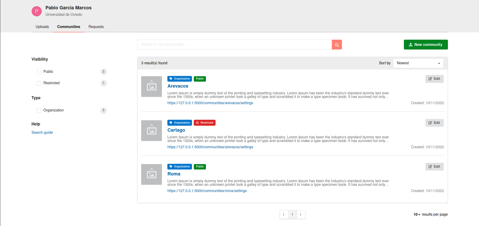 Communities dashboard: add data to the search results by Pineirin · Pull Request #1962 ...