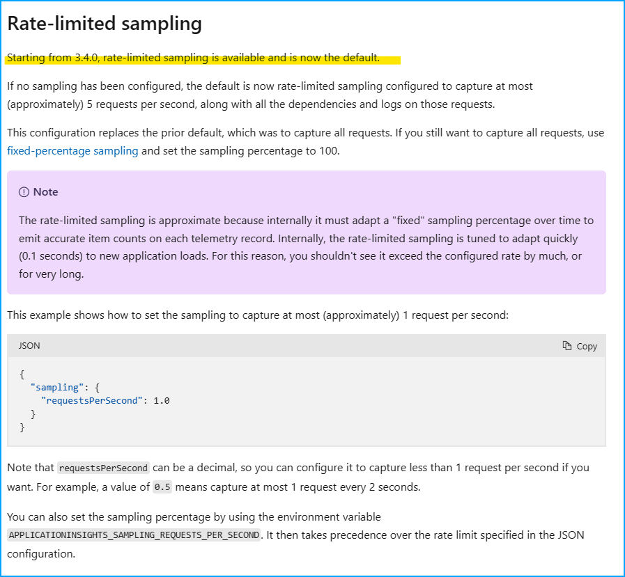 I would like to see a description of rate-limited sampling in Java ...