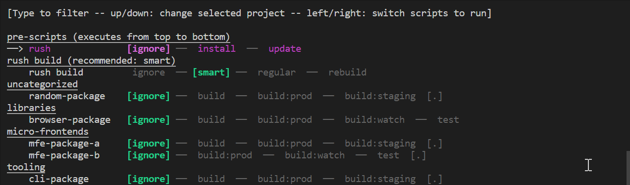 [rush] (NEW ISSUE #2407) Add an interactive console for invoking ...