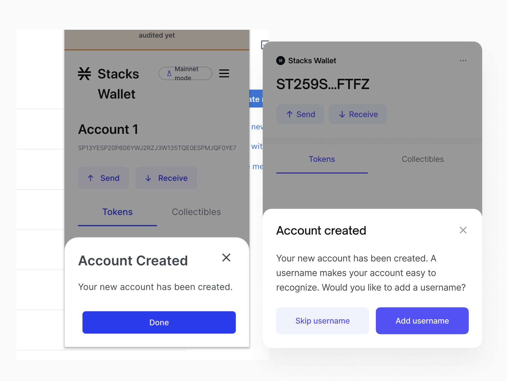[Account created] Adding username step · Issue #1010 · leather-io ...