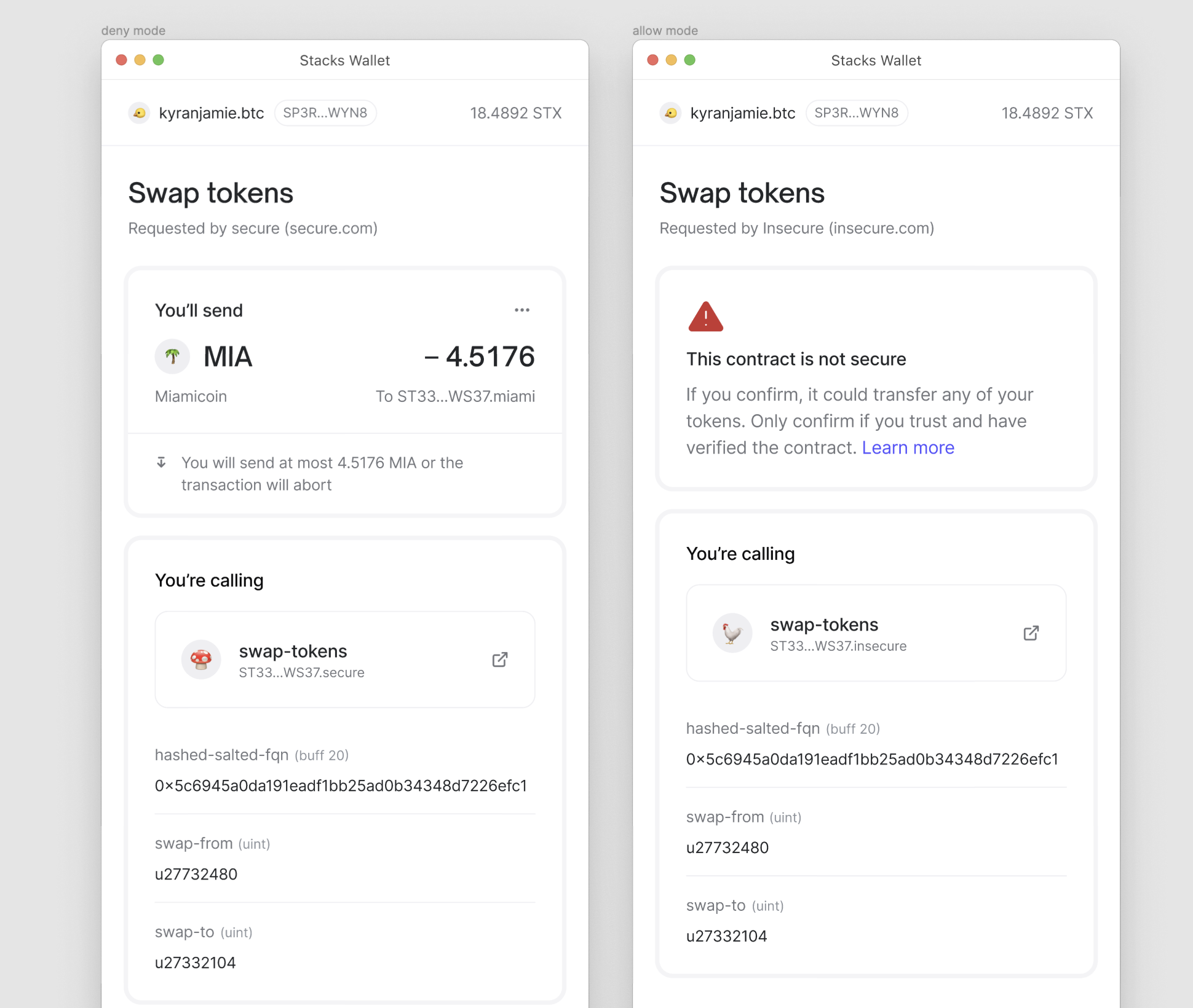 Improve transaction signing experience for "allow" mode · Issue #1152 · leather-io/extension ...