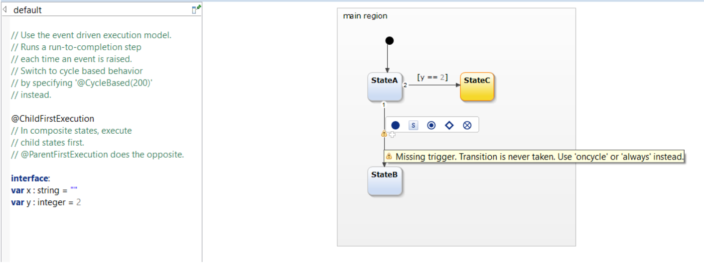 Always trigger is declared implicit when guard is used · Issue #2728 · itemisCREATE/statecharts ...