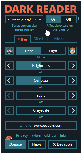 [BUG] Top section with Enable\Disable buttons dissapeared · Issue #2468 · darkreader/darkreader ...