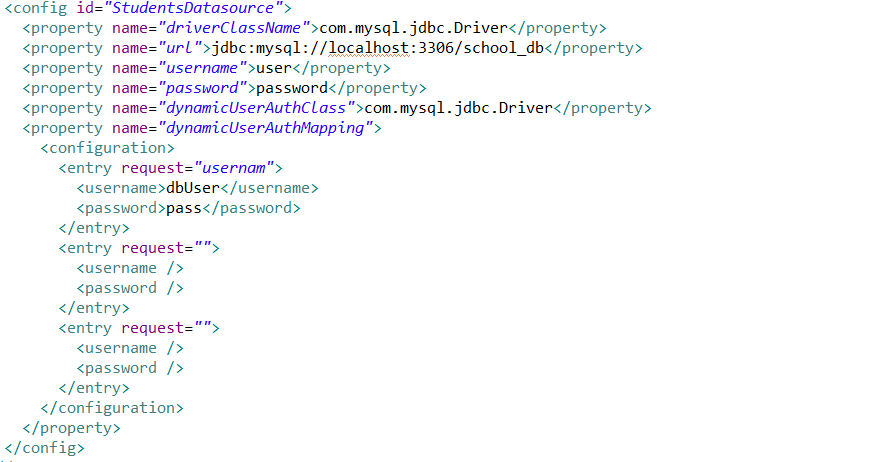 Dss Empty Entries Get Saved In Datasource Dynamic Authentication