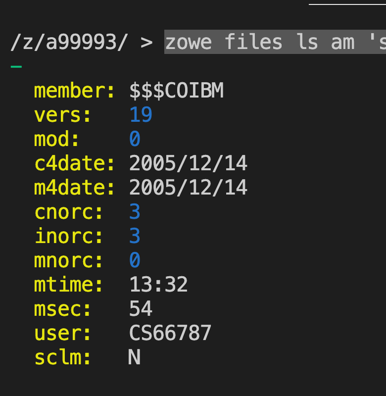 Provide access to PDS member "stats" from PDS/member pop-up menu · Issue #1577 · zowe/zowe ...