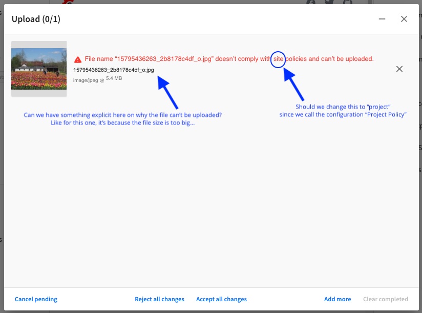 [studio-ui] Project policy messages · Issue #5809 · craftercms/craftercms · GitHub