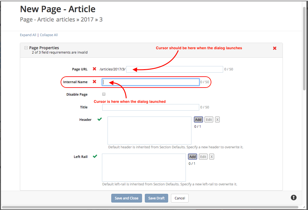 [studio-ui] Cursor is not in the first field when creating a new article page in editorial bp ...