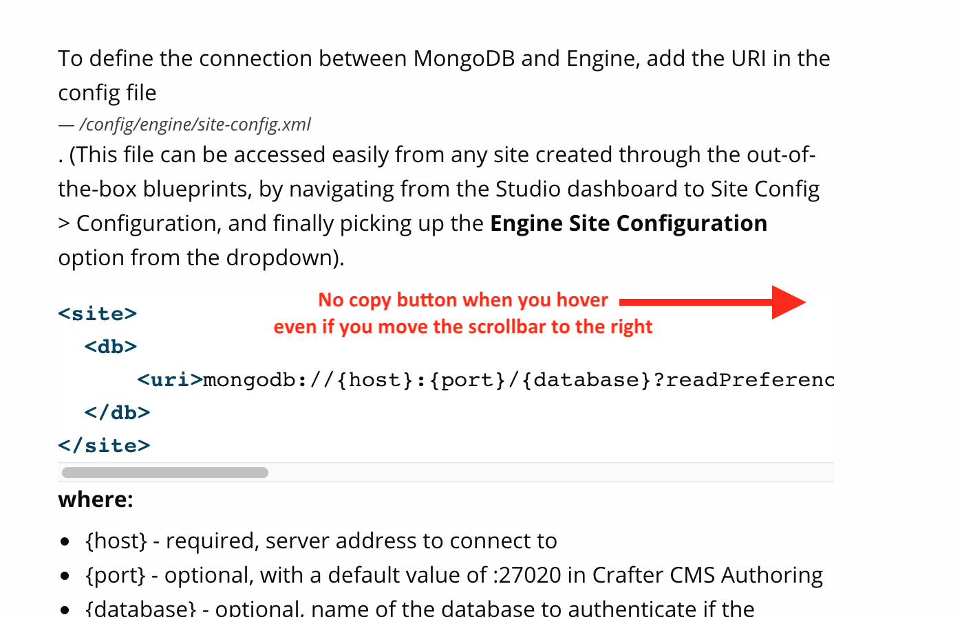 [docs] Update code style and add copy-to-clipboard · Issue #3098 · craftercms/craftercms · GitHub