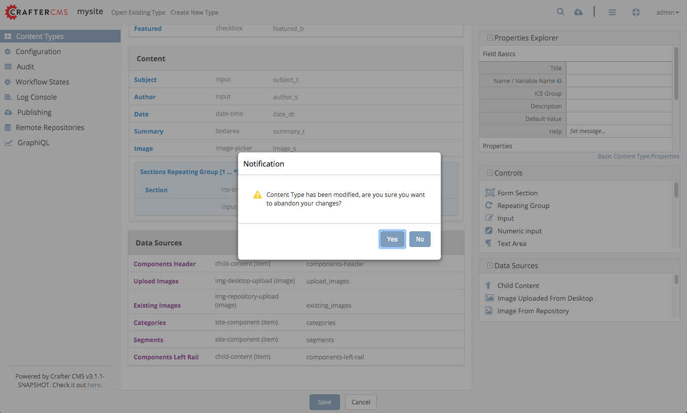 [studio-ui] "Save" and "Cancel" button does not go away after ...