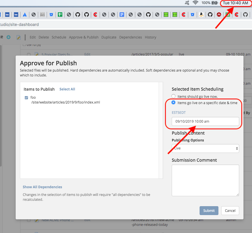 [studio-ui] Items published via a schedule then edited displays a warning message in the ...
