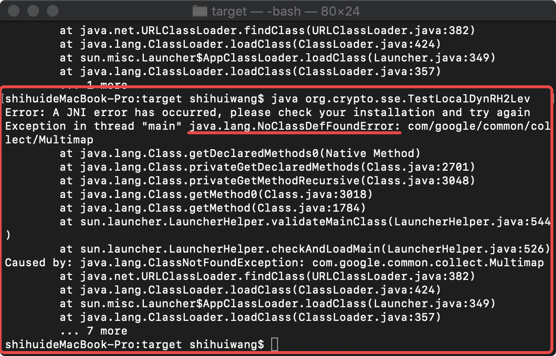 java.lang.NoClassDefFoundError: org/crypto/sse/Printer · Issue #14 · encryptedsystems/Clusion ...
