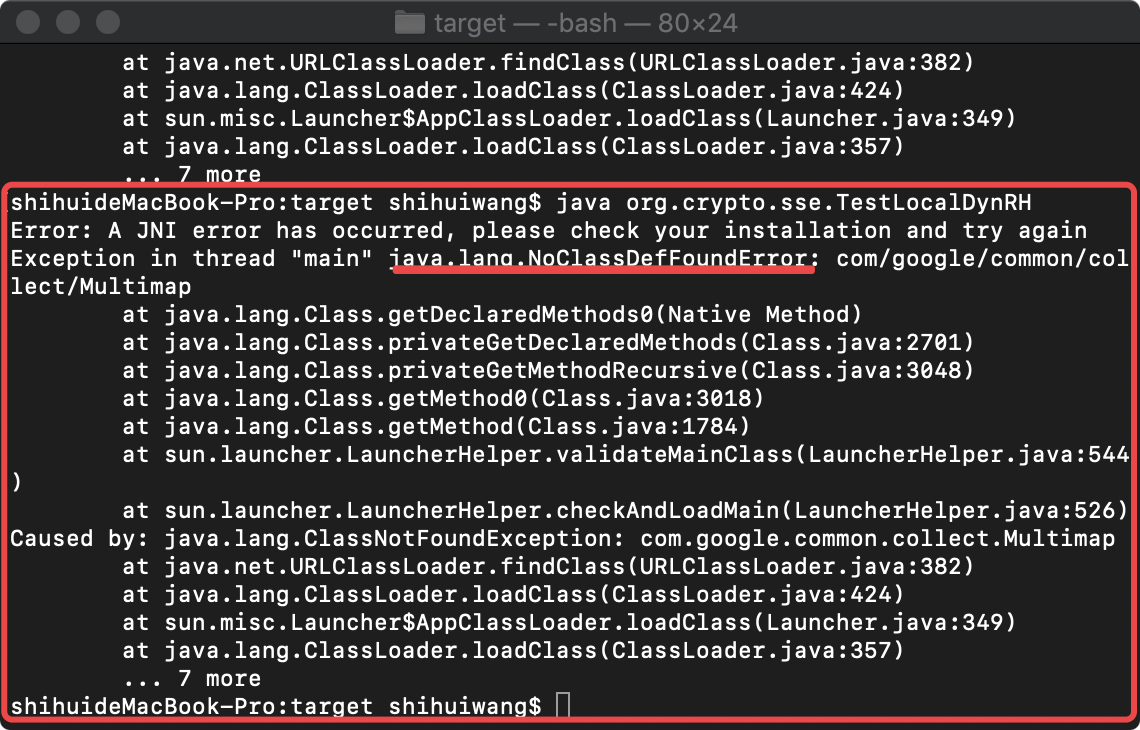 java.lang.NoClassDefFoundError: org/crypto/sse/Printer · Issue #14 · encryptedsystems/Clusion ...