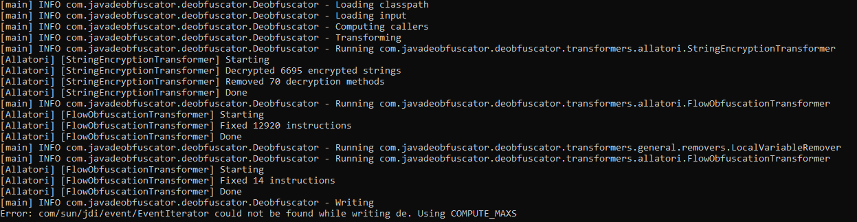 I need help with deobfuscating | Allatori DEMO · Issue #448 · java ...