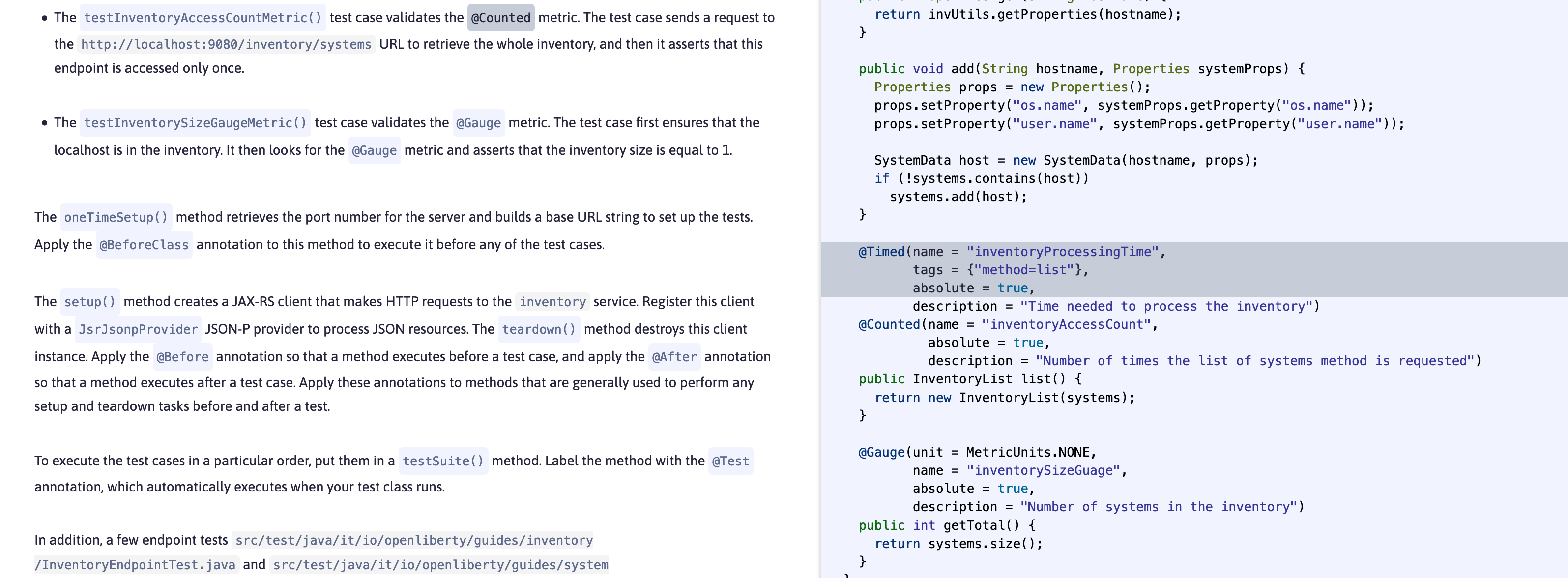 Peer Review: mpMetrics-2.0 · Issue #85 · OpenLiberty/guide-microprofile-metrics · GitHub