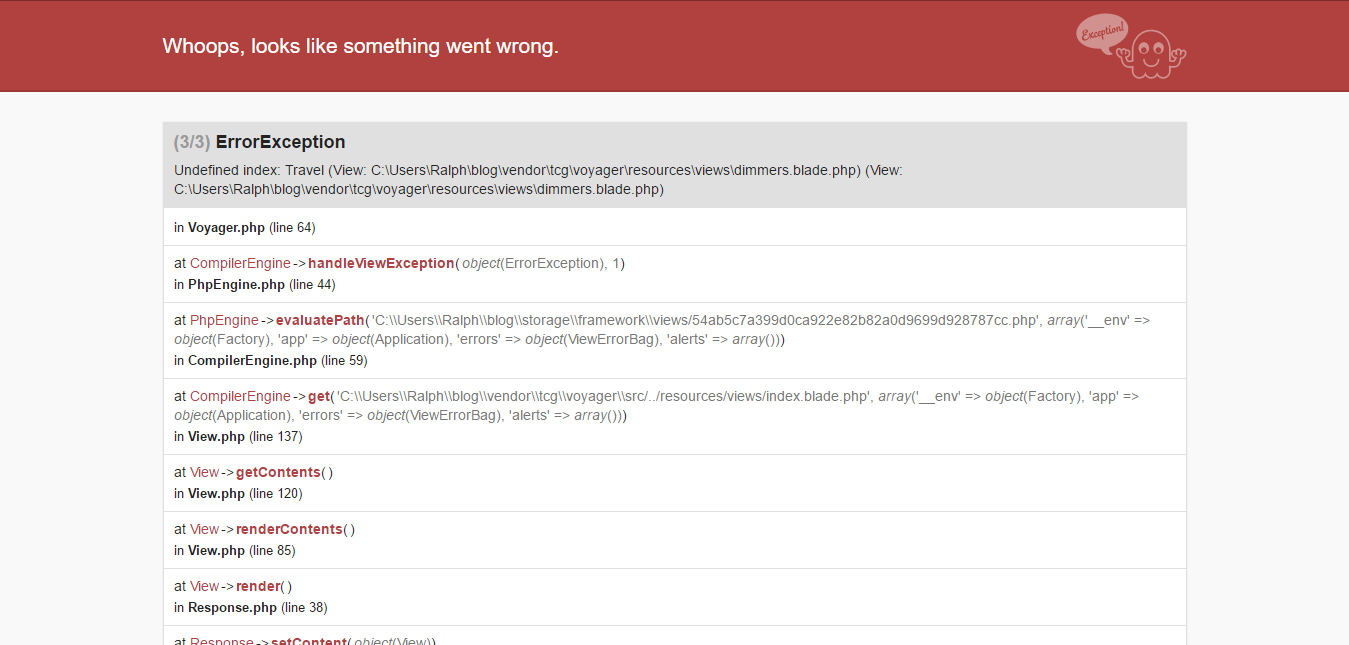 Dashboard Widget Problem · Issue #1399 · thedevdojo/voyager · GitHub