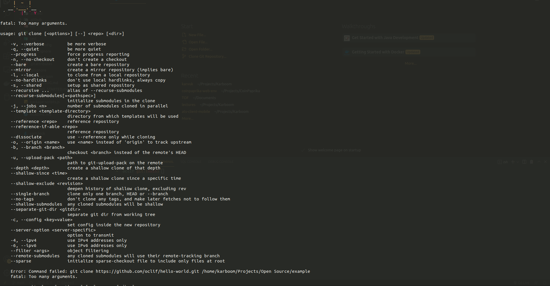 Bug: `oclif generate` doesn't work when cwd contains spaces · Issue #789 · oclif/oclif · GitHub