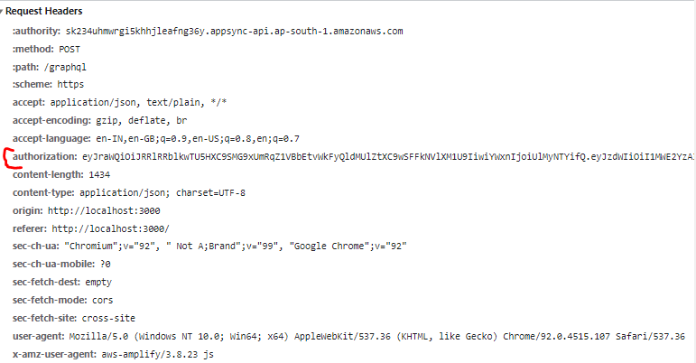 When a REST api is called in Nextjs APP, after cognito authentication imediately, it fails with ...